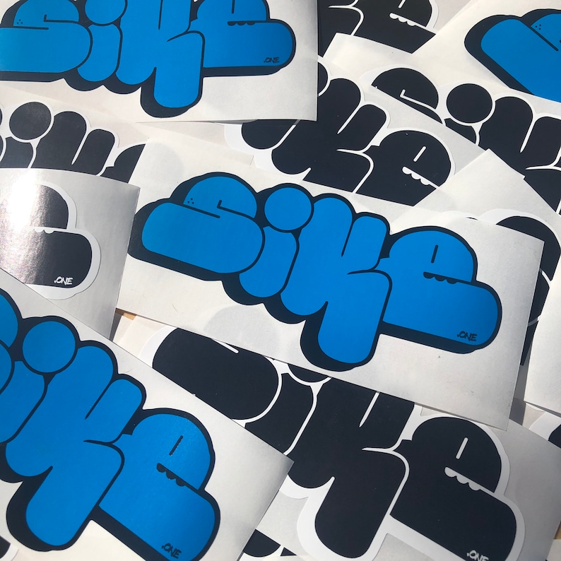 Sike One BLUE Eggshell Sticker EZ PEEL - Etsy UK