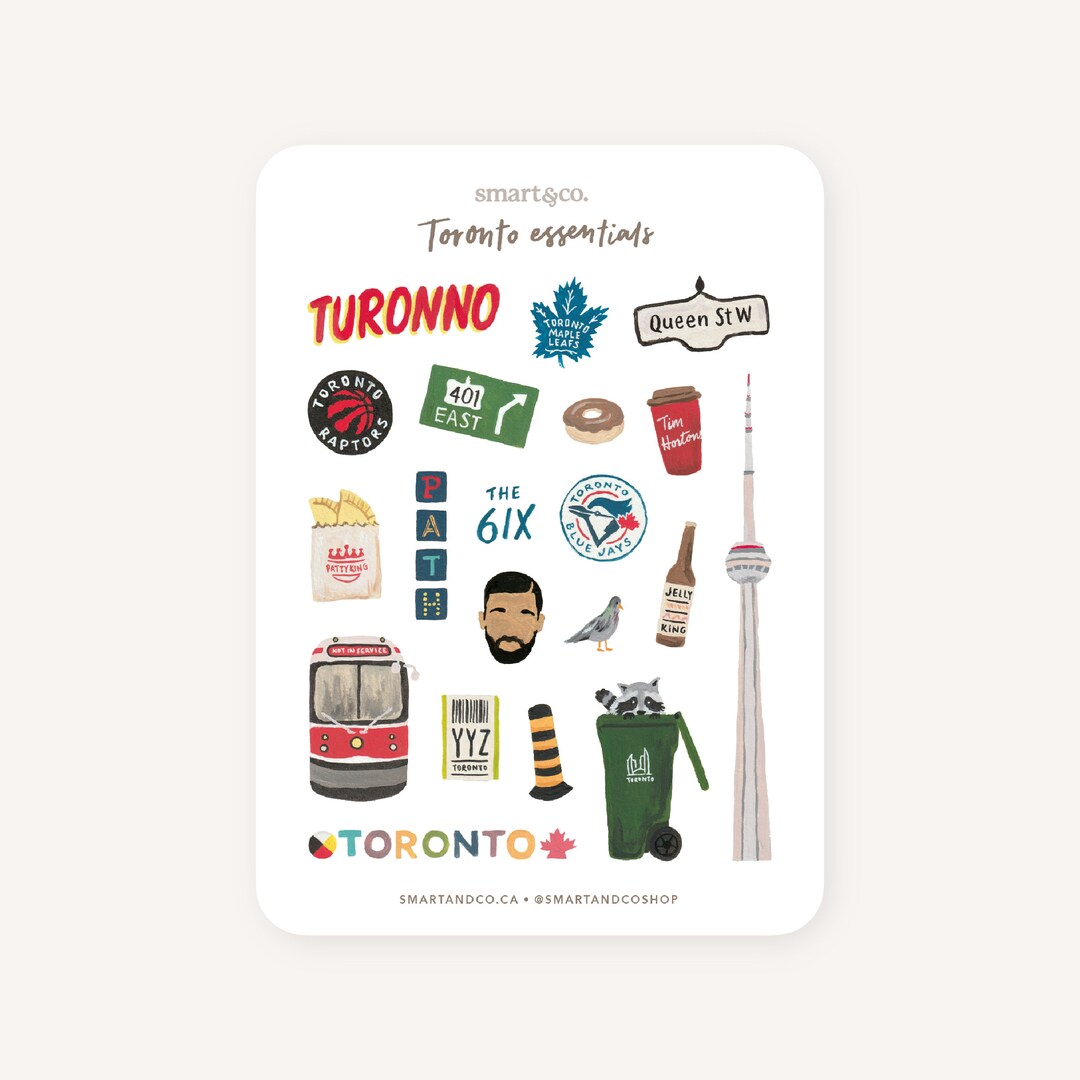 TORONTO ESSENTIALS Sticker Sheet | Bullet Journal Stickers, Planner ...