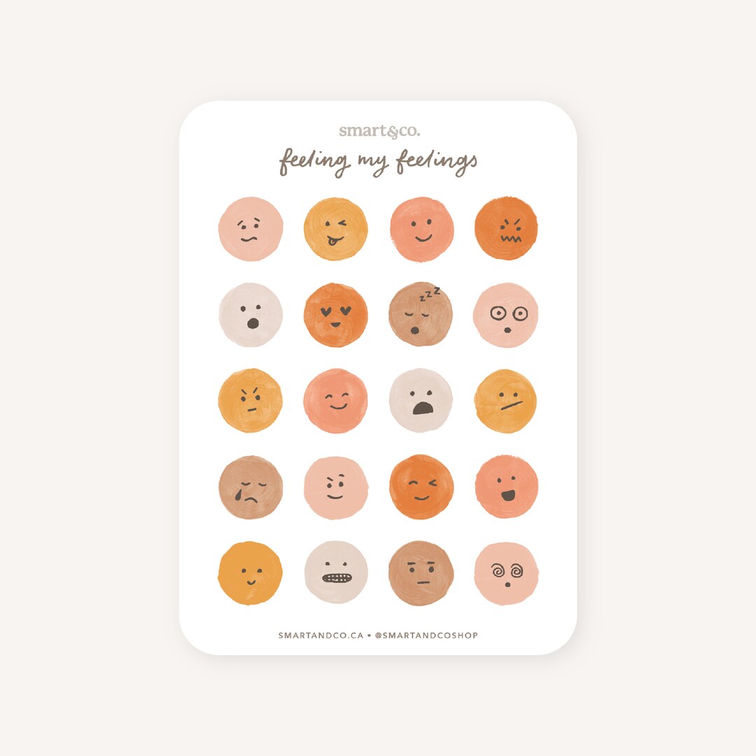 FEELING MY FEELINGS Sticker Sheet Bullet Journal Stickers, Planner ...