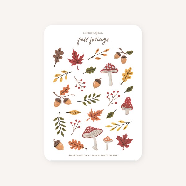 Waterproof Fall Stickers - Etsy