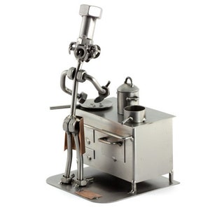 Nuts and Bolts Sculpture chef Handmade Ornament Figurine - Etsy