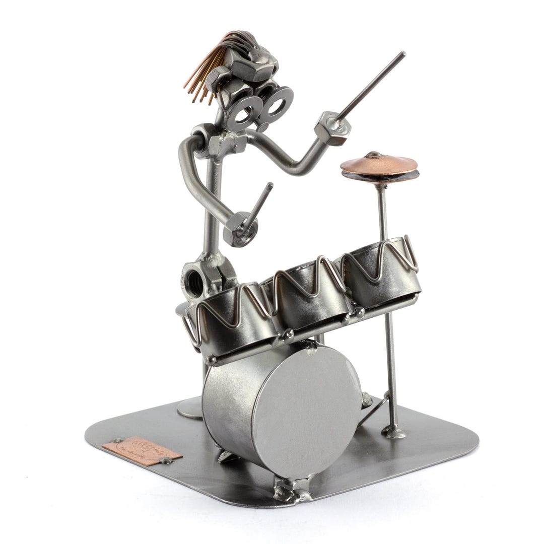 Nuts and Bolts Sculpture "drummer" - Handmade Ornament Figurine - Etsy