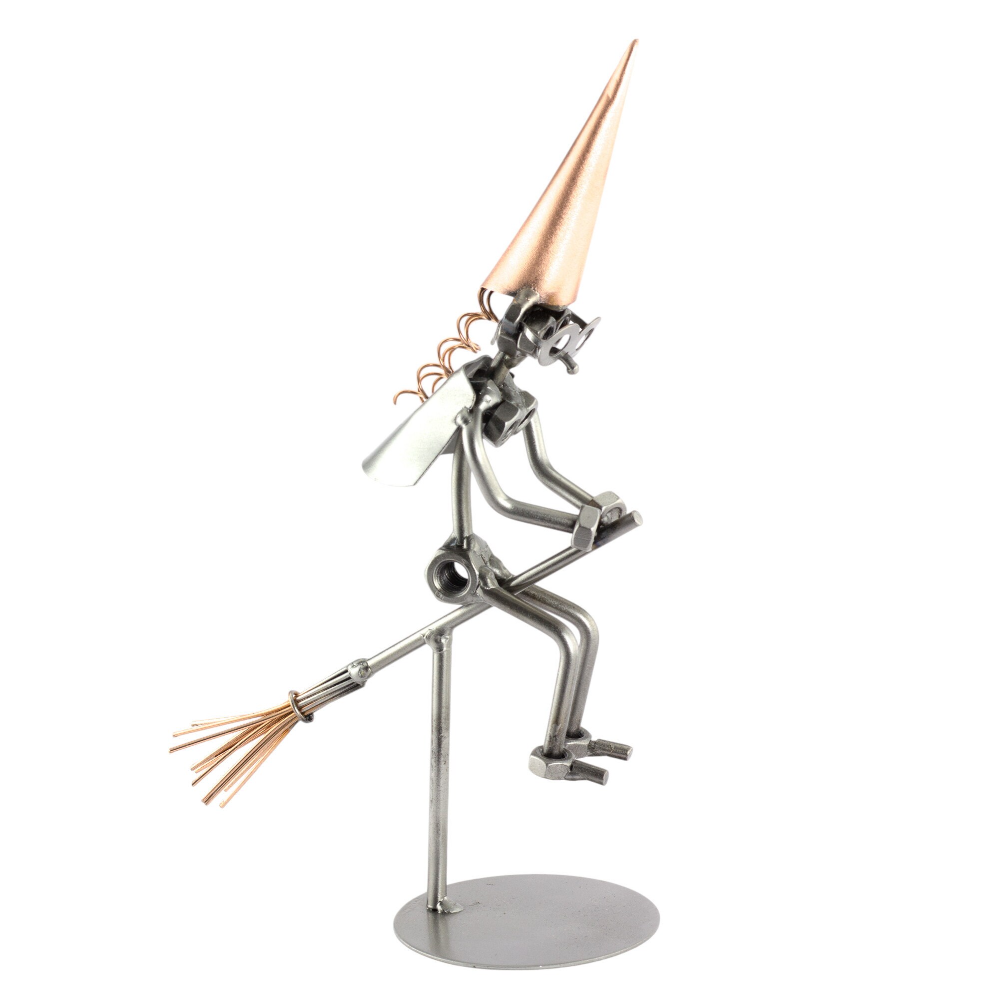 Nuts and Bolts Sculpture "witch" - Handmade Ornament Figurine - Etsy