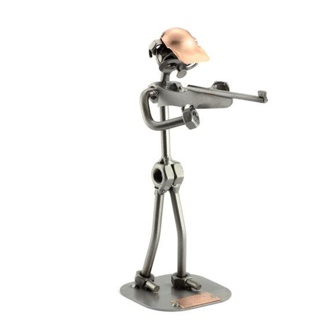 Nuts and Bolts Sculpture gun-shooter Handmade Ornament Figurine - Etsy