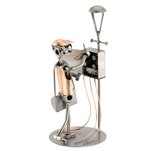 Nuts and Bolts Sculpture "electrician" - Handmade Ornament Figurine - Etsy
