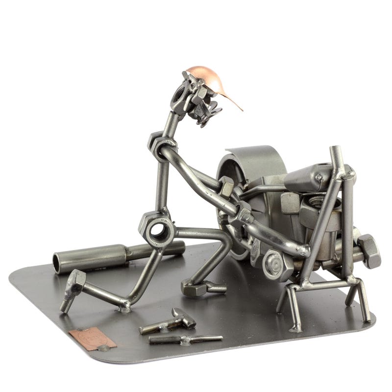 Motorbike Metal Sculpture - Etsy