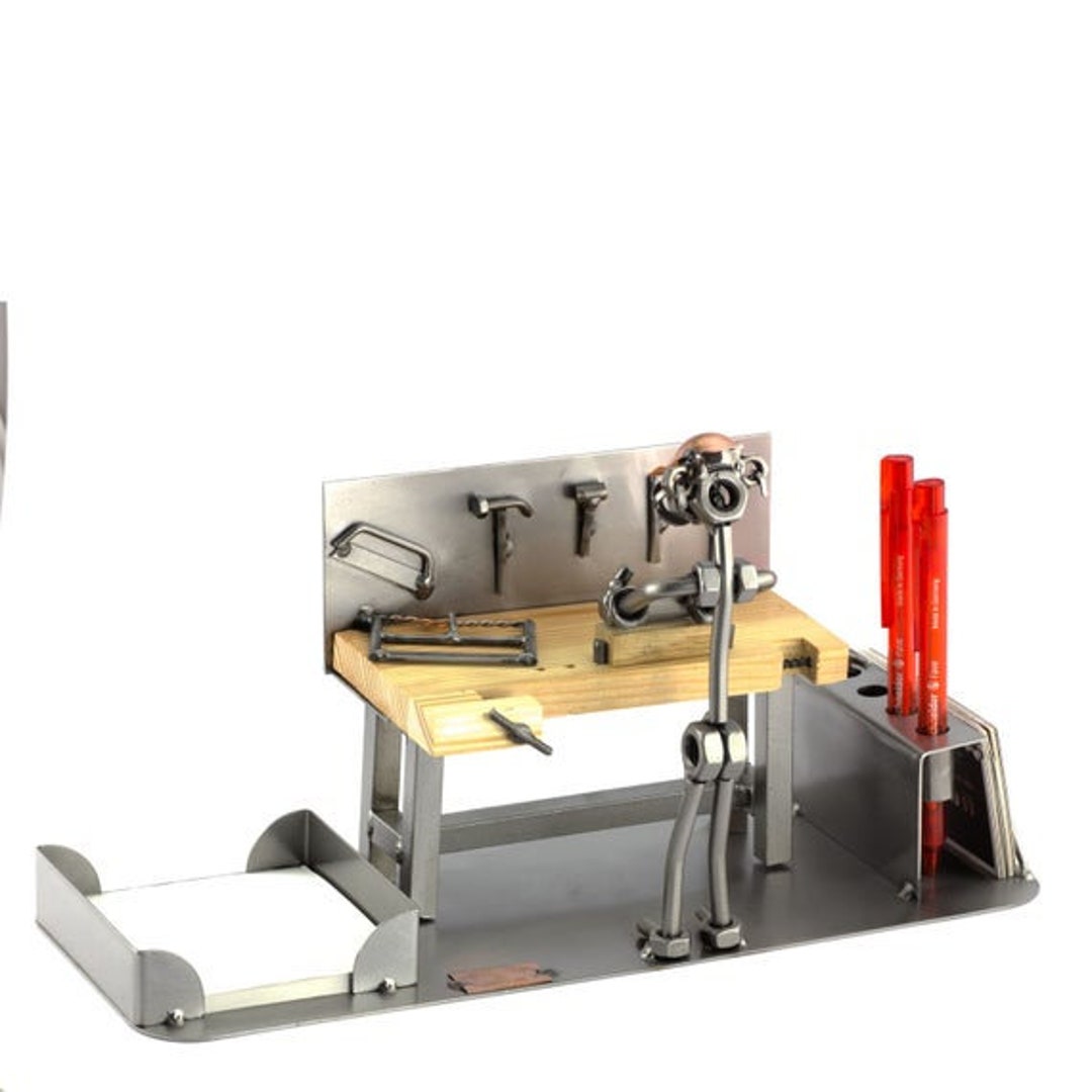 Nuts and Bolts Sculpture "carpenter Desk Organizer Office Tidy ...