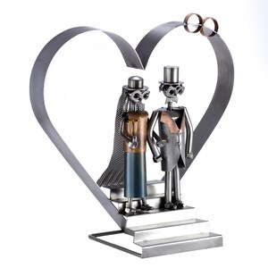 Nuts and Bolts Sculpture "the Bride and Groom Xxl" - Handmade Ornament ...