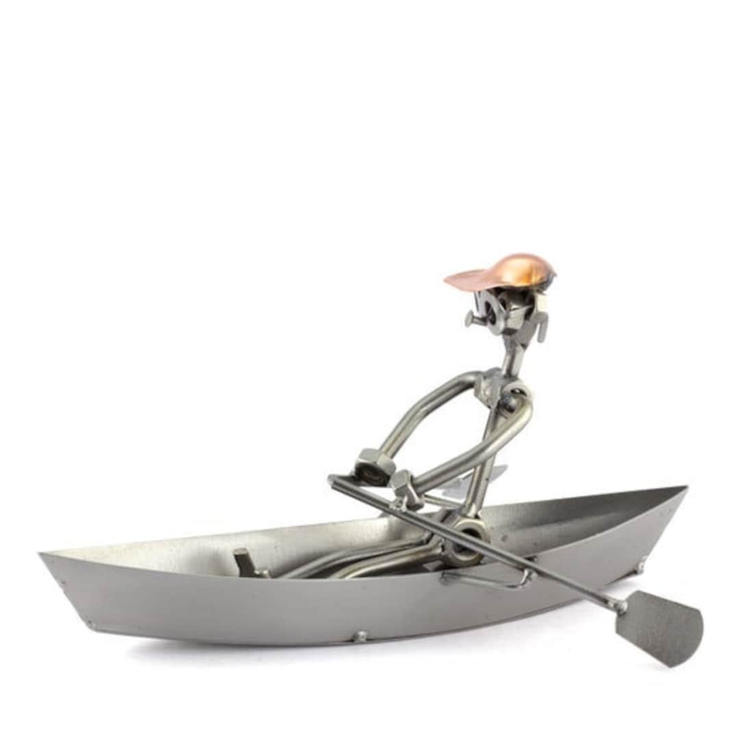 Nuts and Bolts Sculpture rower Handmade Ornament Figurine - Etsy