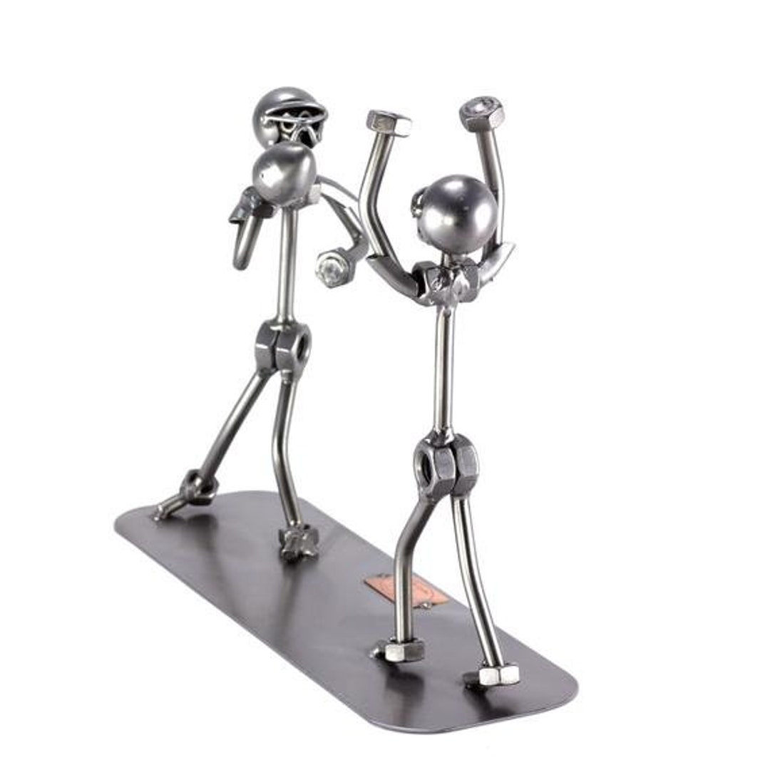Nuts and Bolts Sculpture "football Quarterback" - Handmade Ornament ...