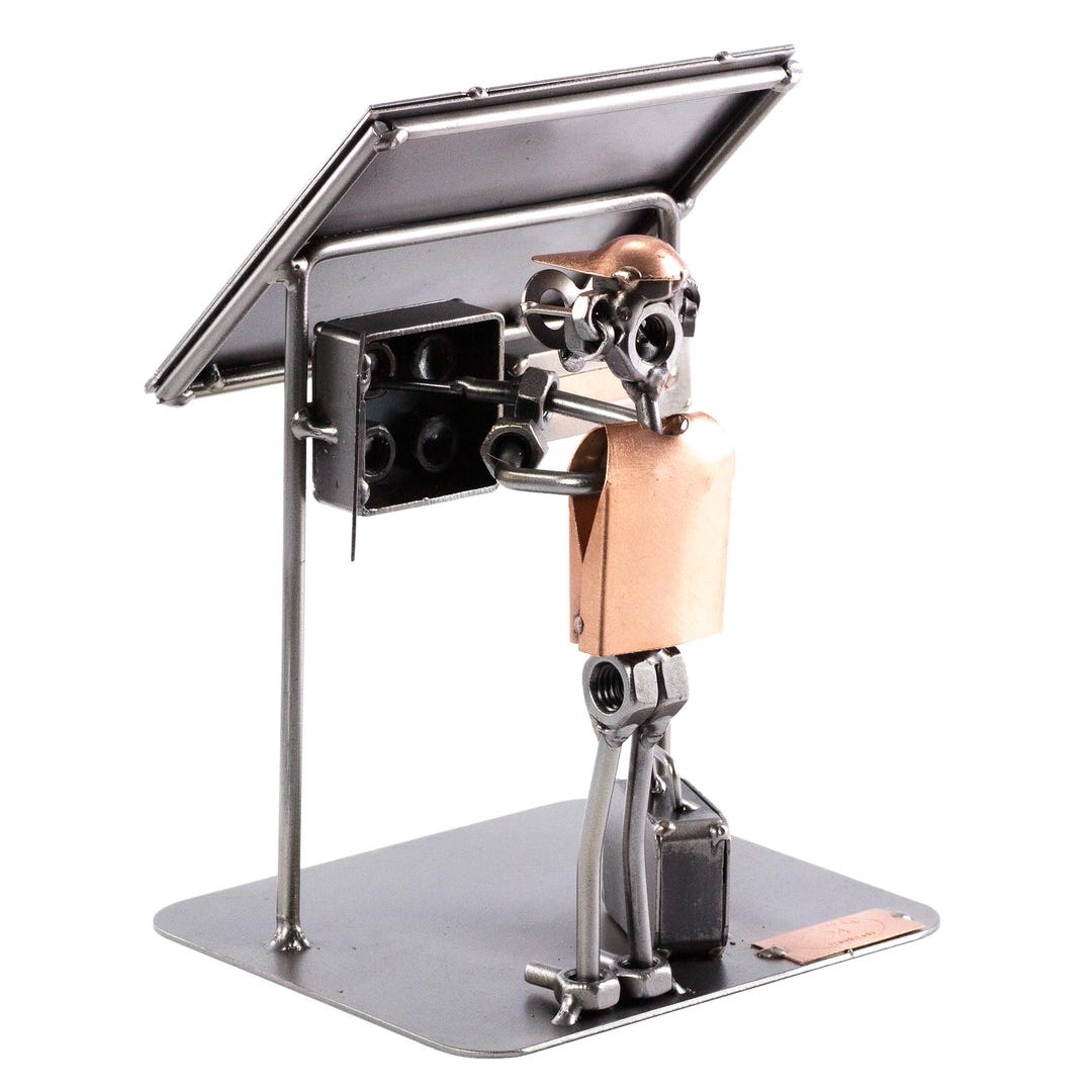 Nuts and Bolts Sculpture "solar SYSTEM Builder" - Handmade Ornament ...