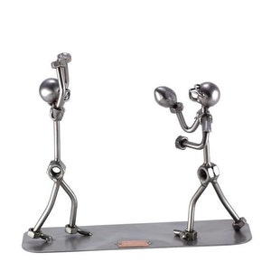 Nuts and Bolts Sculpture "football Quarterback" - Handmade Ornament ...