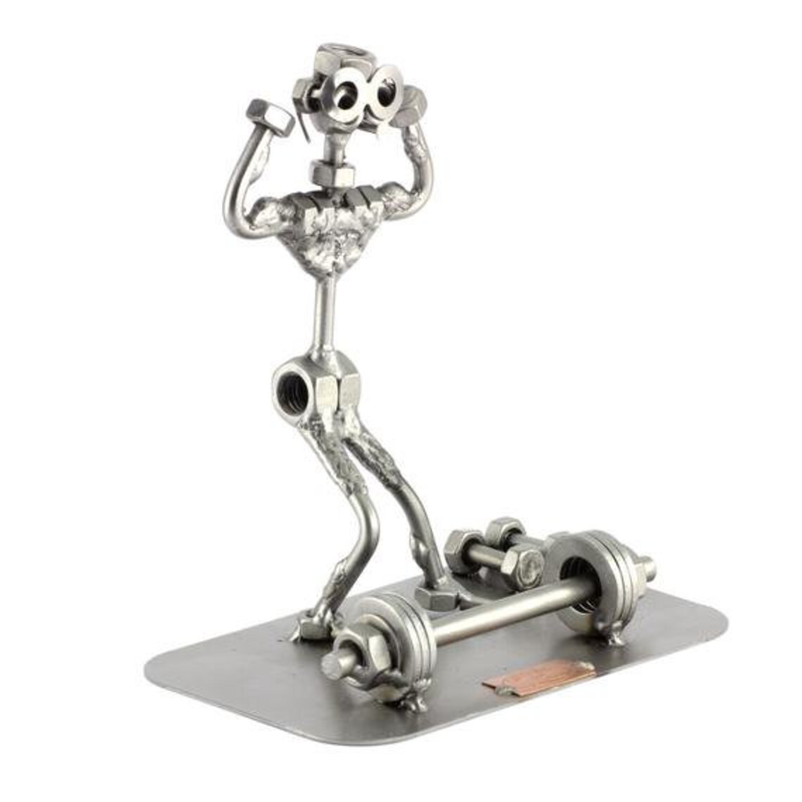 Nuts and Bolts Sculpture strong Man Handmade | Etsy