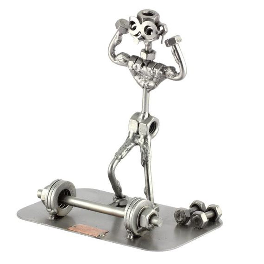 Nuts and Bolts Sculpture strong Man Handmade Ornament Figurine - Etsy