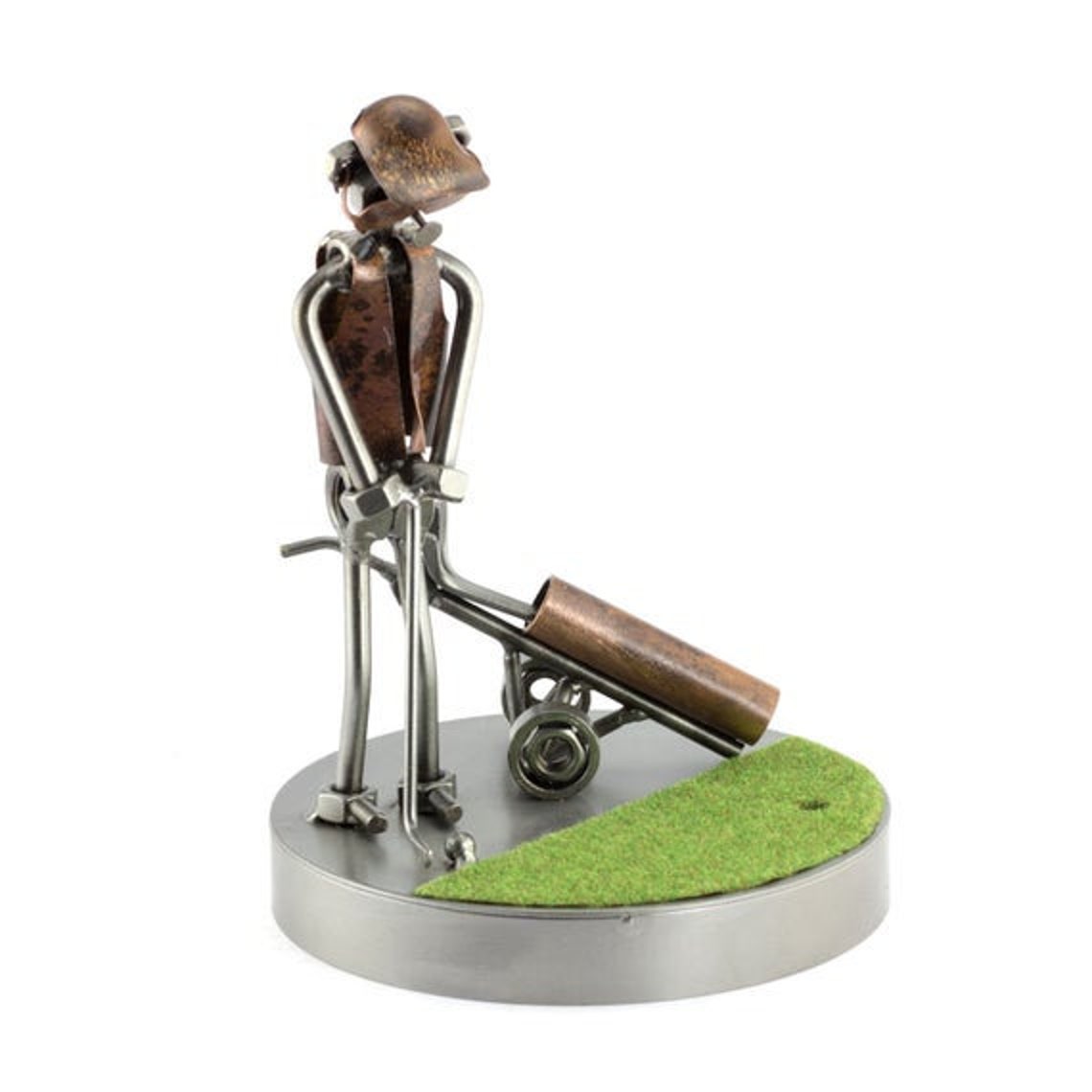 Nuts and bolts sculpture Golf Putting On The Green | Etsy