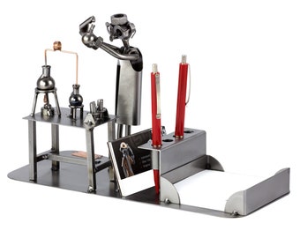 Nuts and Bolts Sculpture engineer Desk Organizer Office Tidy Handmade ...