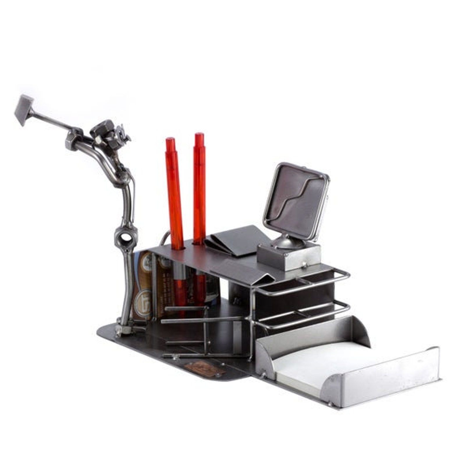 Nuts and Bolts Sculpture pc-crash Desk Organizer Office | Etsy