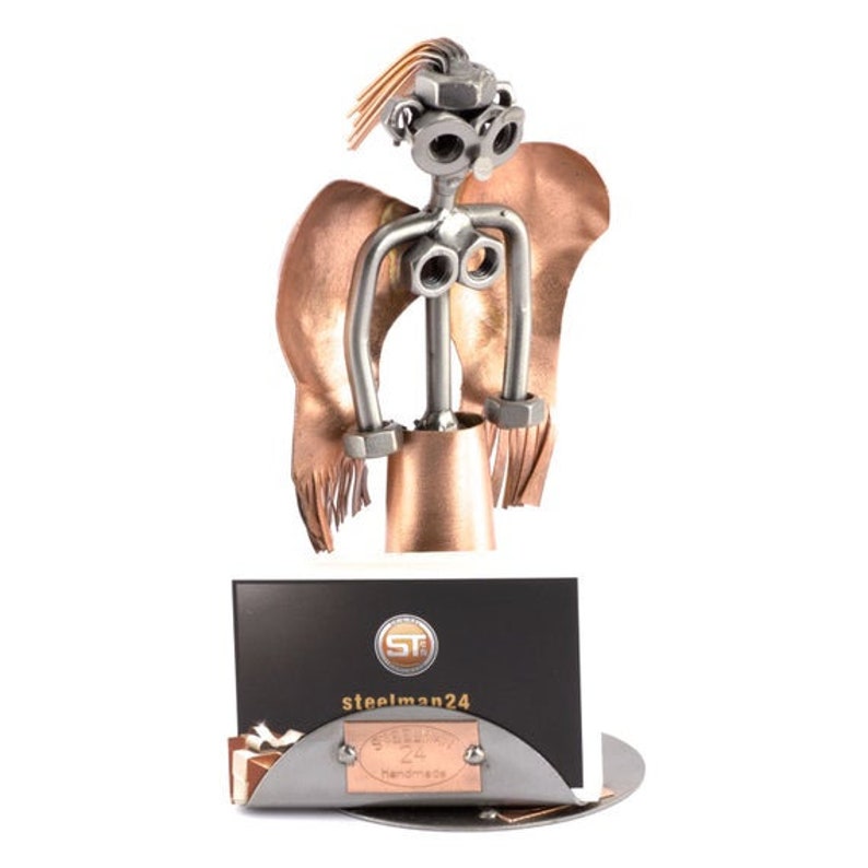 Nuts and Bolts Sculpture guardian Angel With Business - Etsy