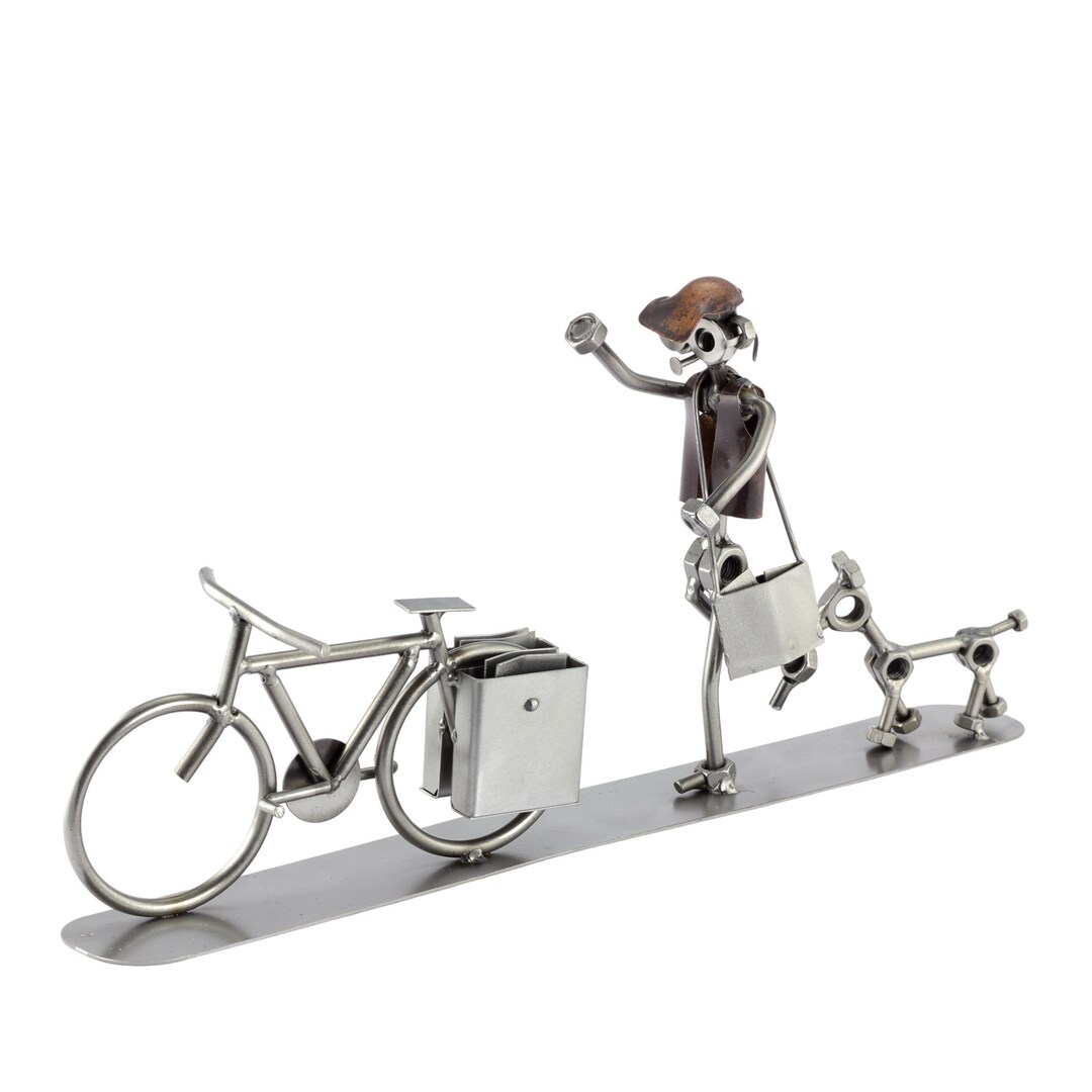 Nuts and Bolts Sculpture "mailman" - Handmade Ornament Figurine - Etsy