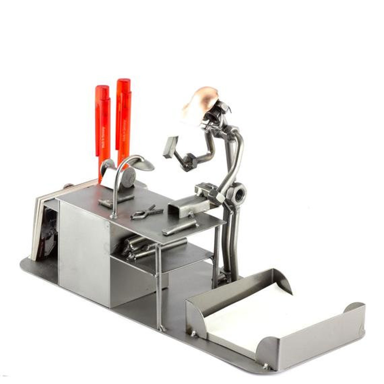 Nuts and Bolts Sculpture locksmith Desk Organizer Office - Etsy