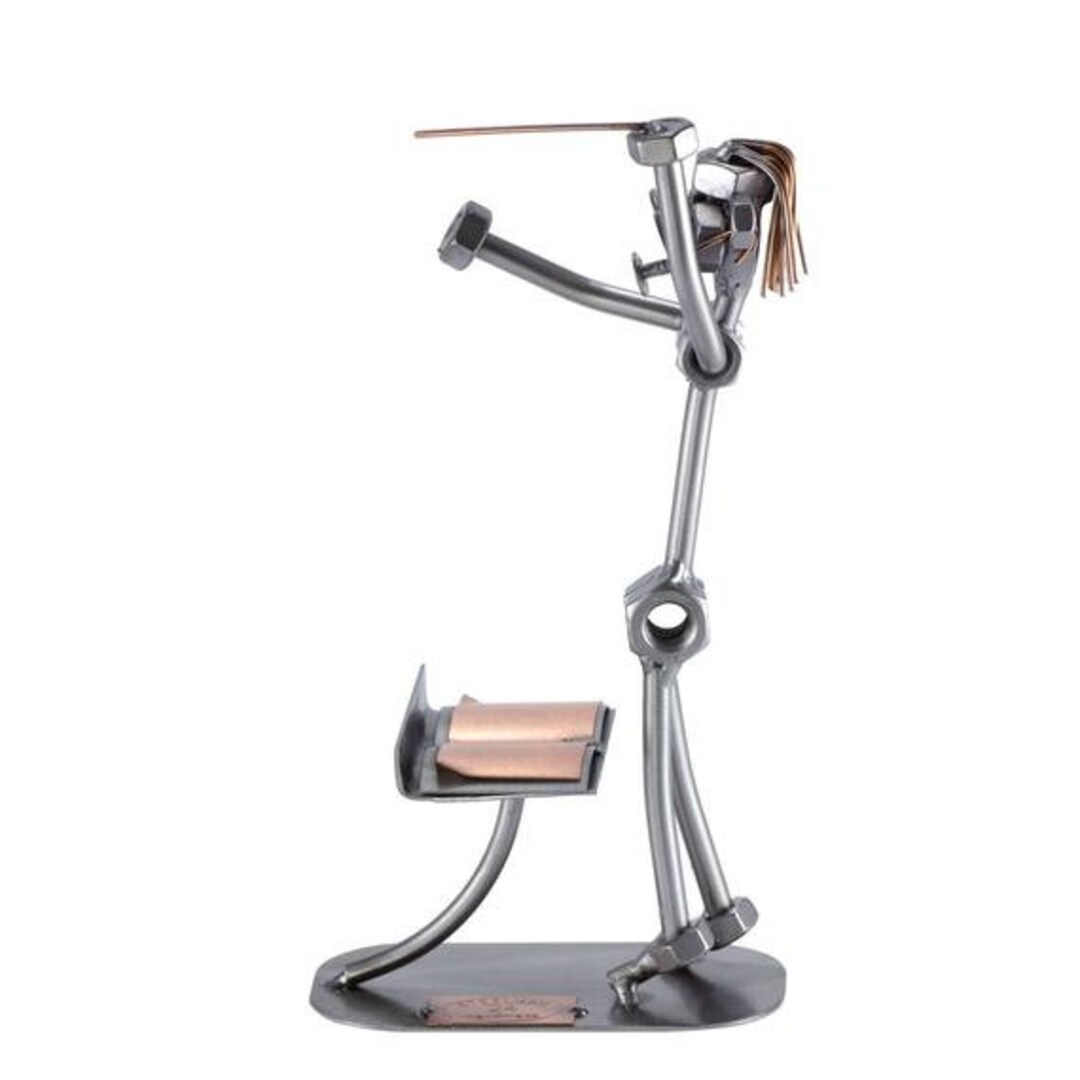 Nuts and Bolts Sculpture "conductor in Action" - Handmade Ornament ...