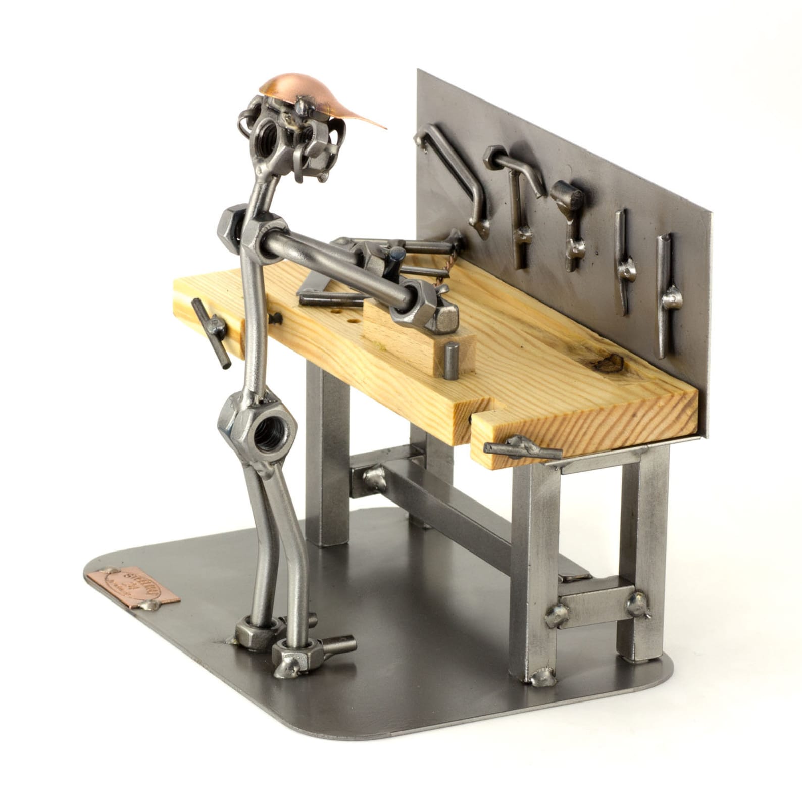 Nuts and Bolts Sculpture carpenter Handmade | Etsy