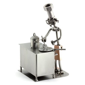 Nuts and Bolts Sculpture "chef" - Handmade Ornament Figurine - Etsy