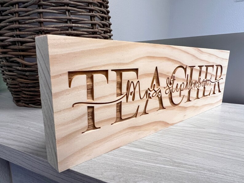 Personalized Teacher Sign, Teacher Retirement Gift, Teacher ...
