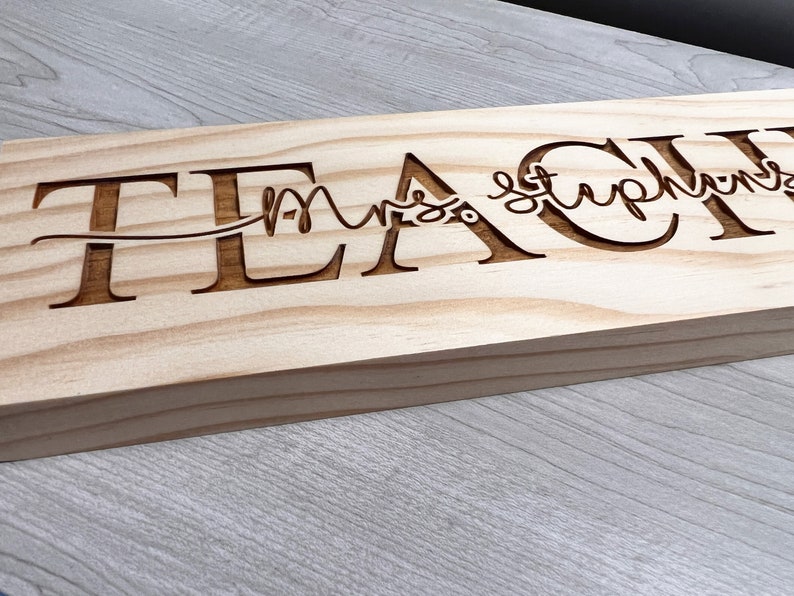 Personalized Teacher Sign, Teacher Retirement Gift, Teacher ...