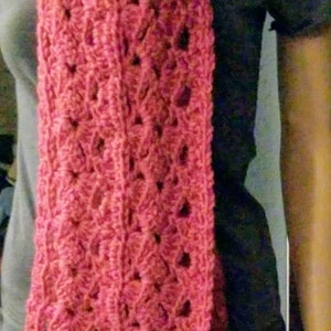 Slanted Lace Shell Scarf, Digital Pattern, Crochet Pattern - Etsy