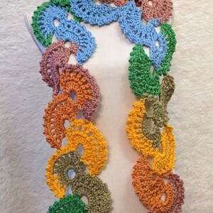 Oyster Shell Lace, Scarf, Crochet Scarf, Lady Scarf, Fashion, Accessory ...