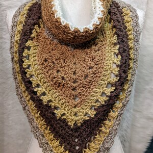 Triangle Cowl, Digital, Download Pattern,bandana Cowl, Neckerchief With ...