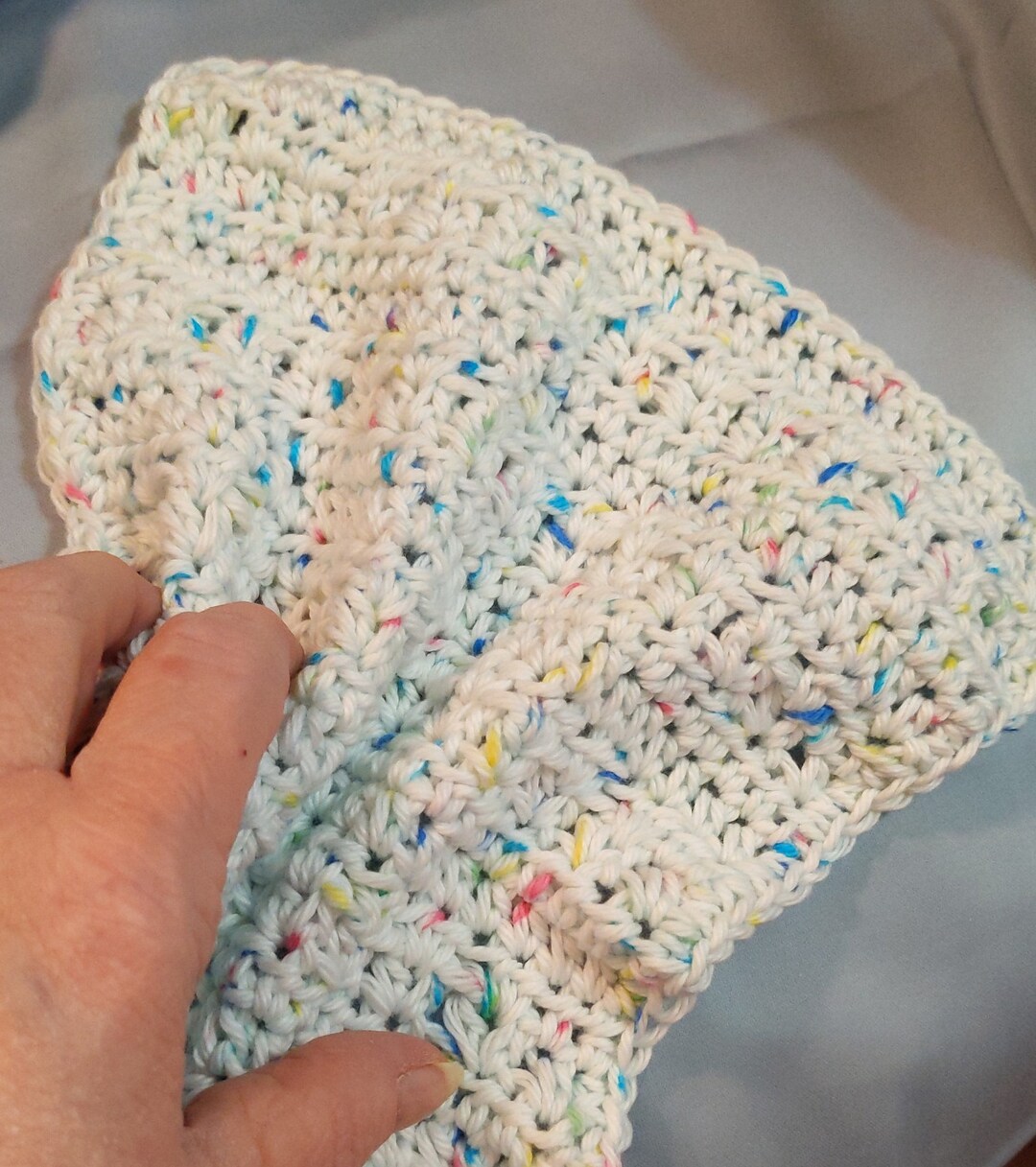 Simple Textured Crochet Washcloth Pattern - Etsy