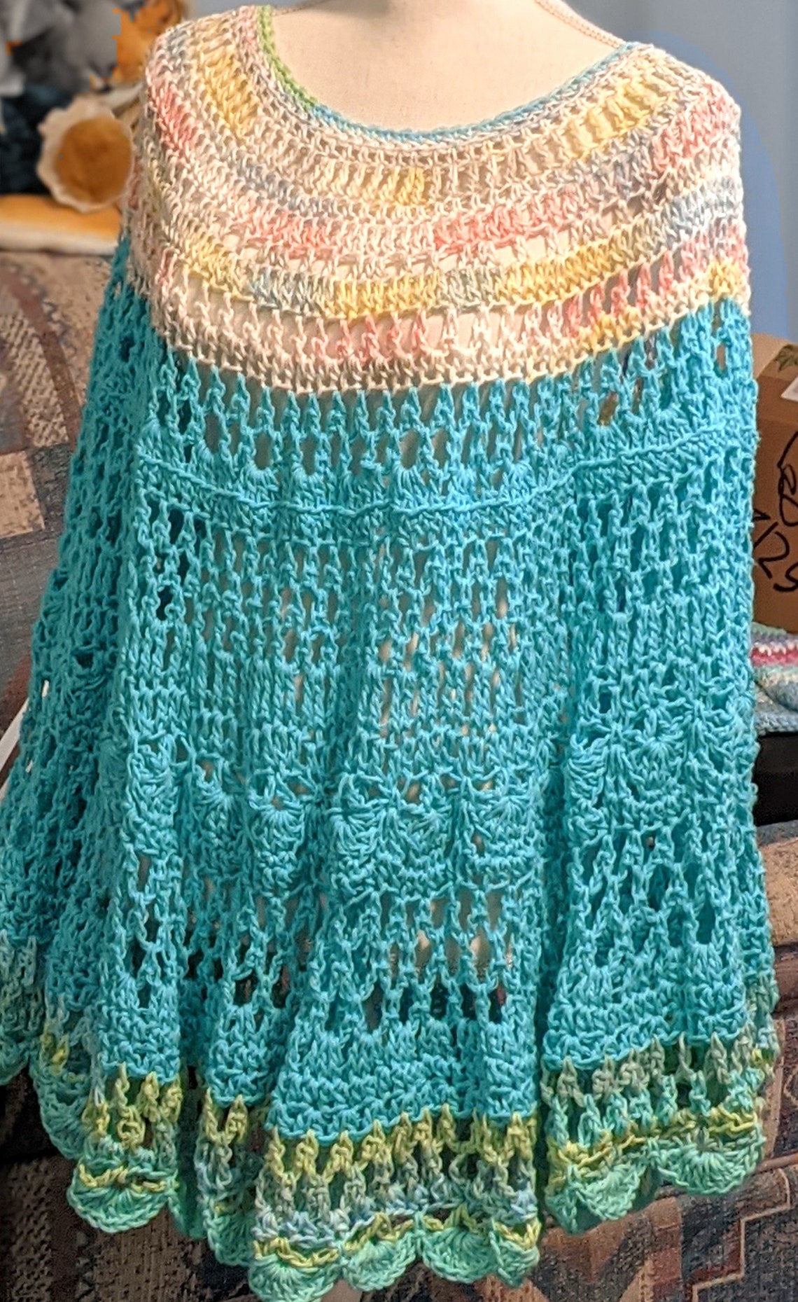 Poncho Cape Crochet Pattern Digital Download Plus Size - Etsy