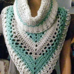 Triangle Cowl, Digital, Download Pattern,bandana Cowl, Neckerchief With ...