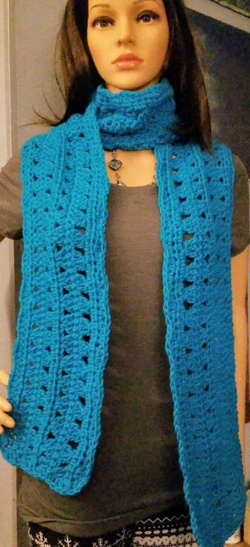 Digital Pattern, Scarf, Crochet Pattern, Neck Scarf Pattern, Textured ...