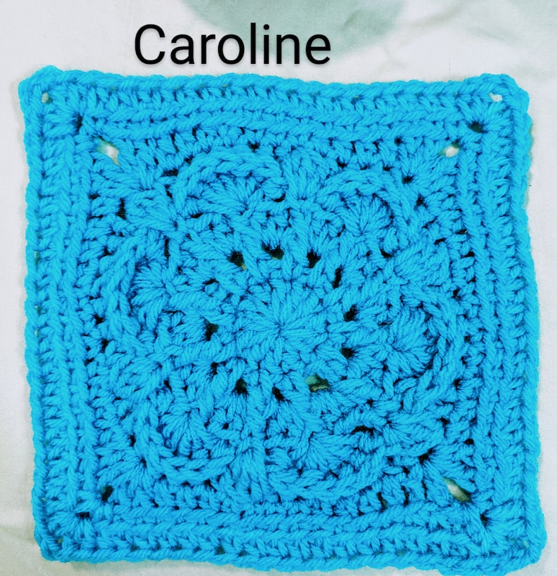 Caroline Square Granny Square Granny SQ Crochet Digital - Etsy