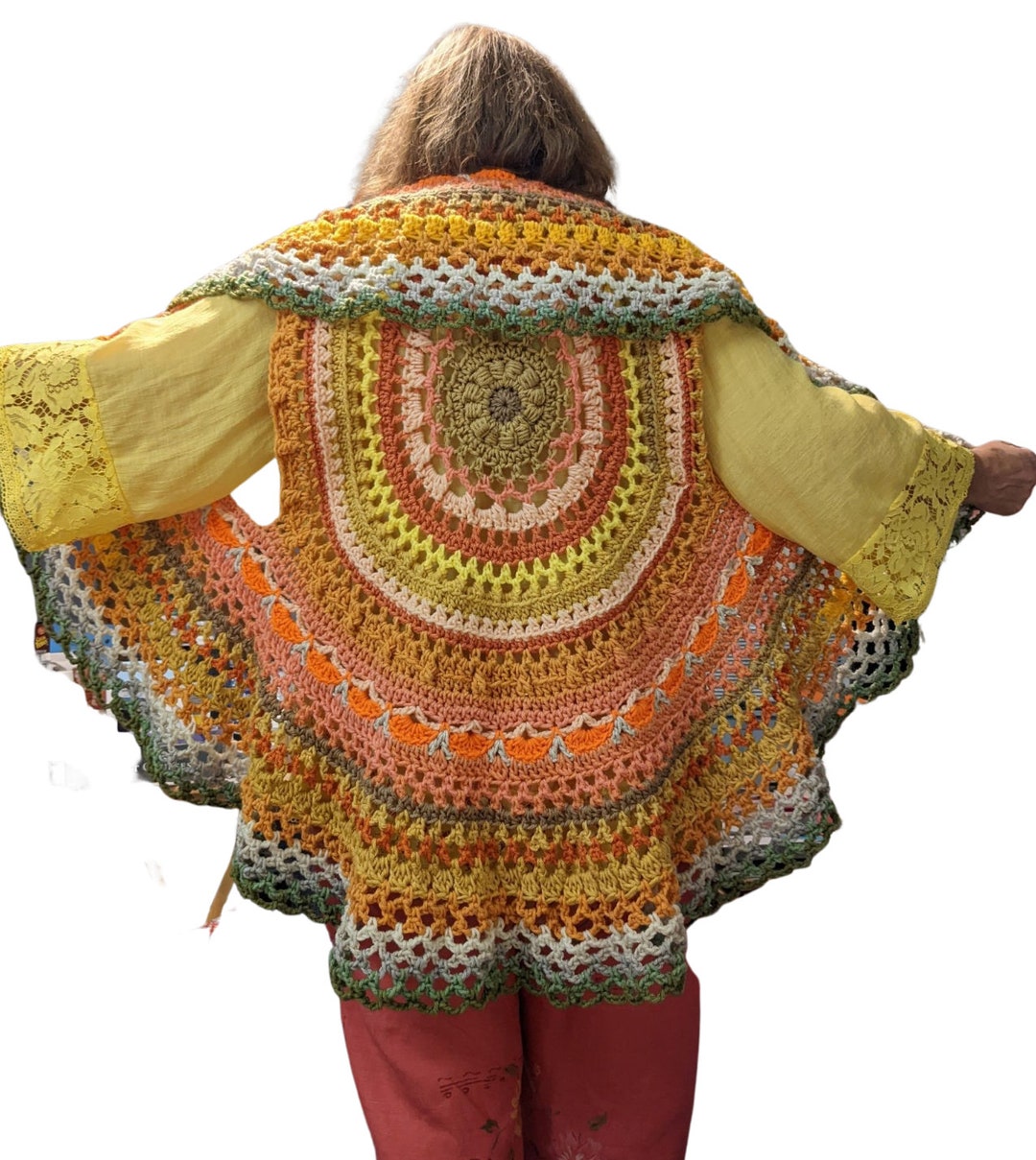 Boho Crochet Circular Vest Pattern (digital Download) - Etsy