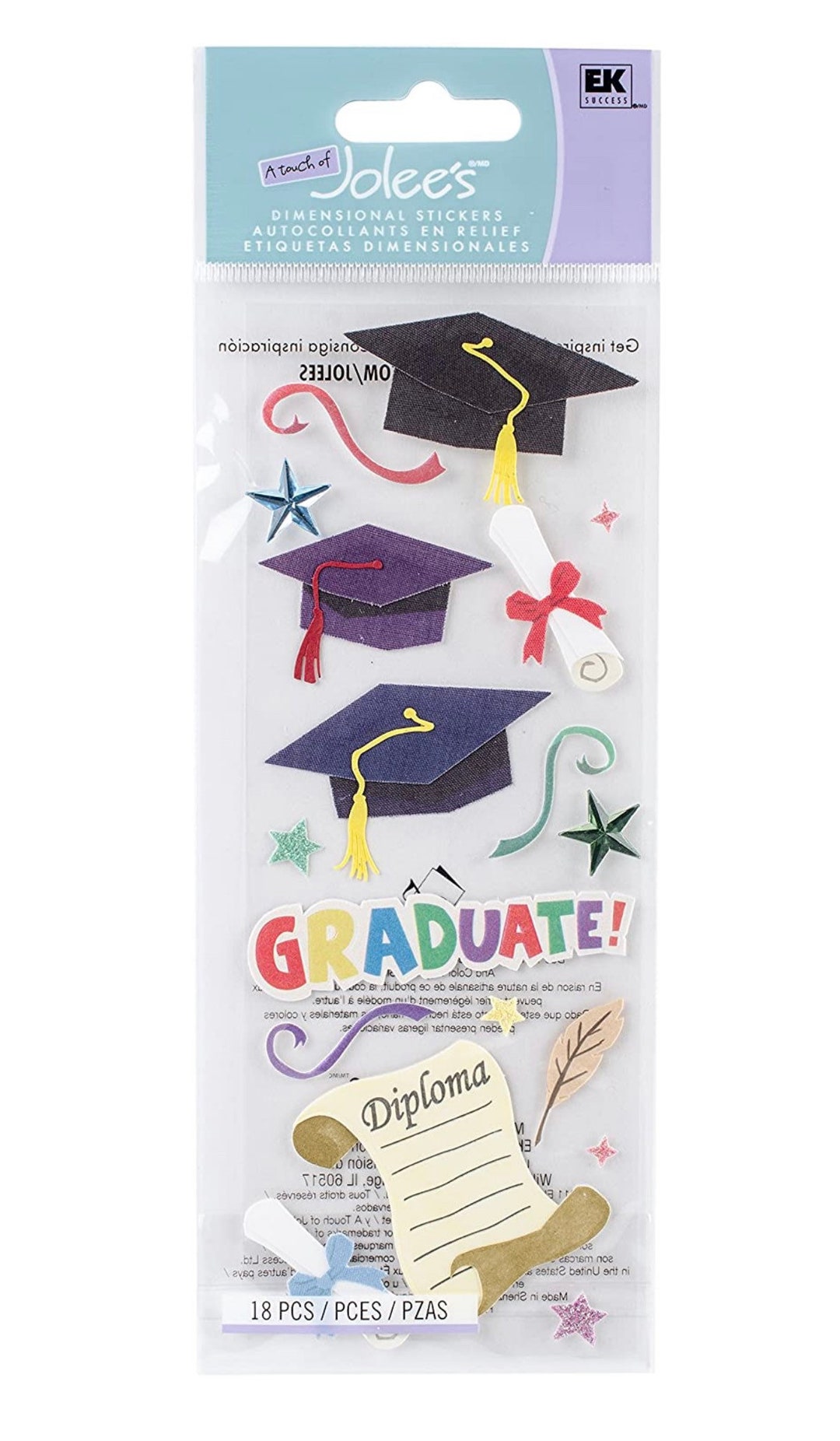 Graduation Dimensional Stickers by Jolee’s Boutique - Etsy