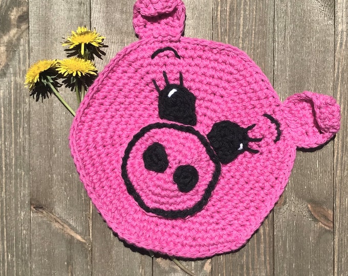Pig Pot Holder CROCHET PATTERN - Etsy Canada