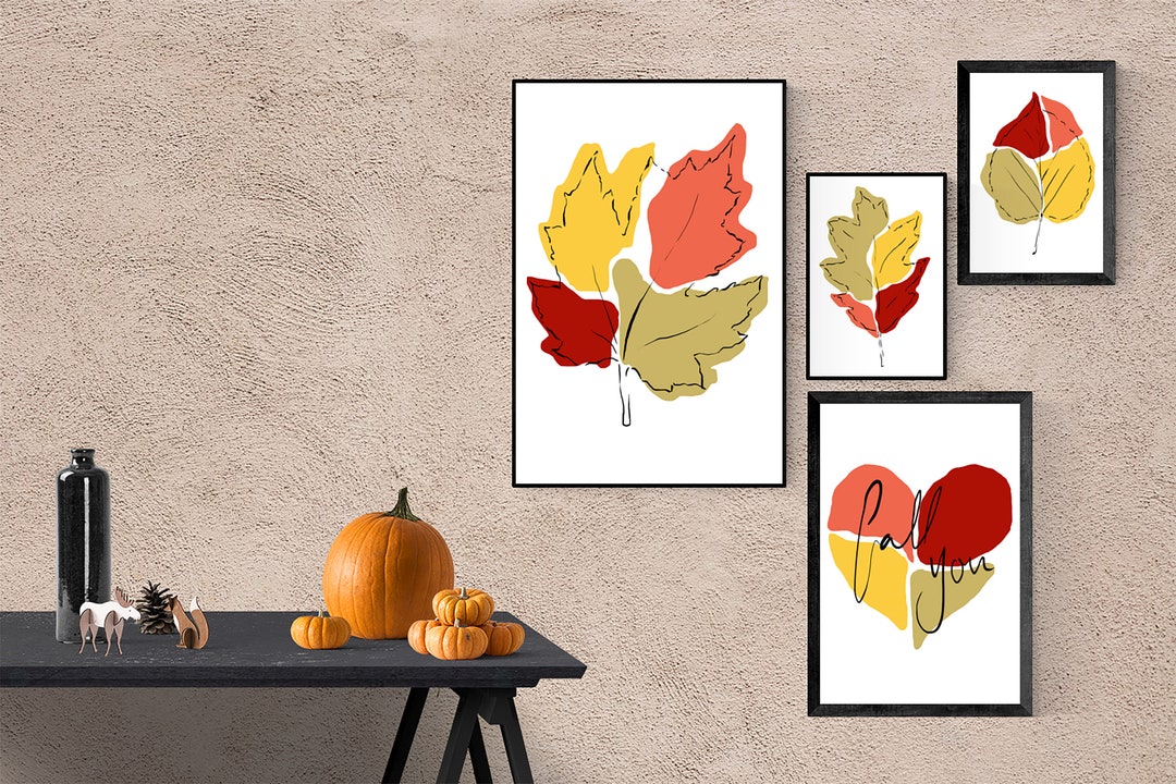 Fall Decor | Printable Abstract Poster | Home Coming Gift| Family ...