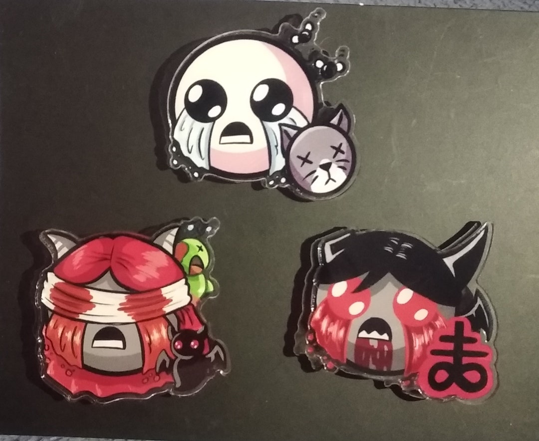 The Binding of Isaac 4cm Inspired Pins - Etsy
