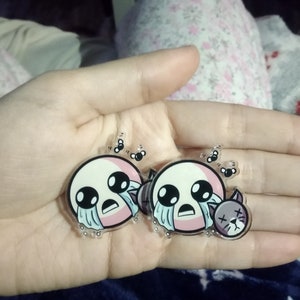The Binding of Isaac 4cm Inspired Pins - Etsy
