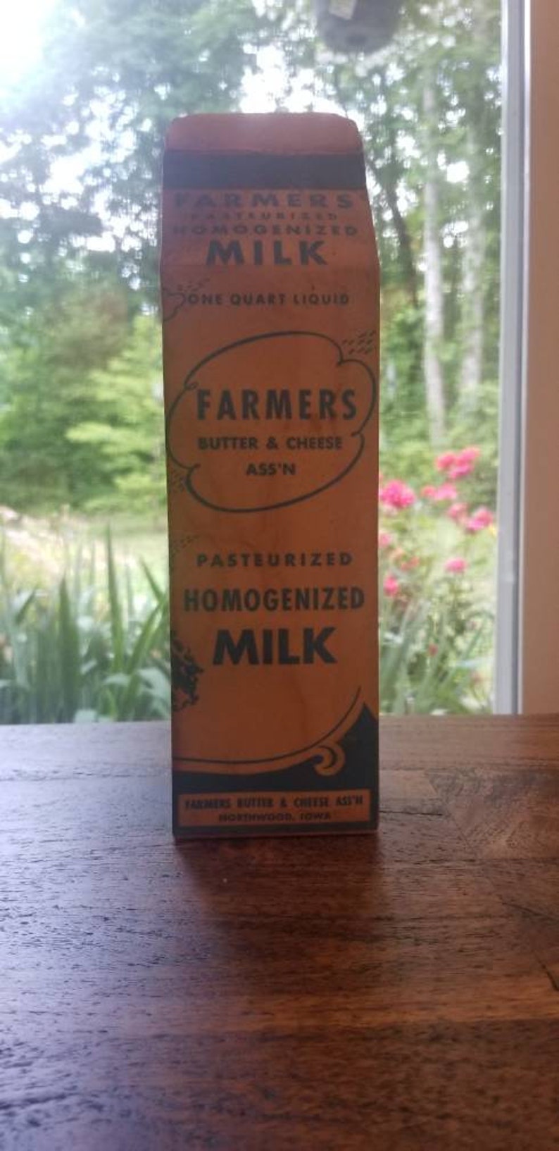 Vintage Farmers Milk Carton – Retro Dairy Packaging – Farmhouse Kitchen ...