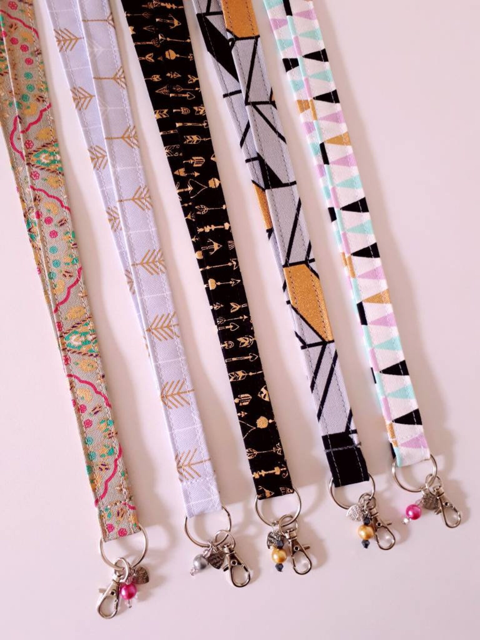 Lanyards Lanyards Golden/sparkle Lanyards Handmade Lanyards | Etsy