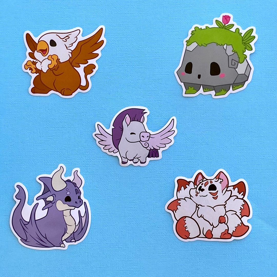 Fantasy Creatures 2 Stickers - Etsy