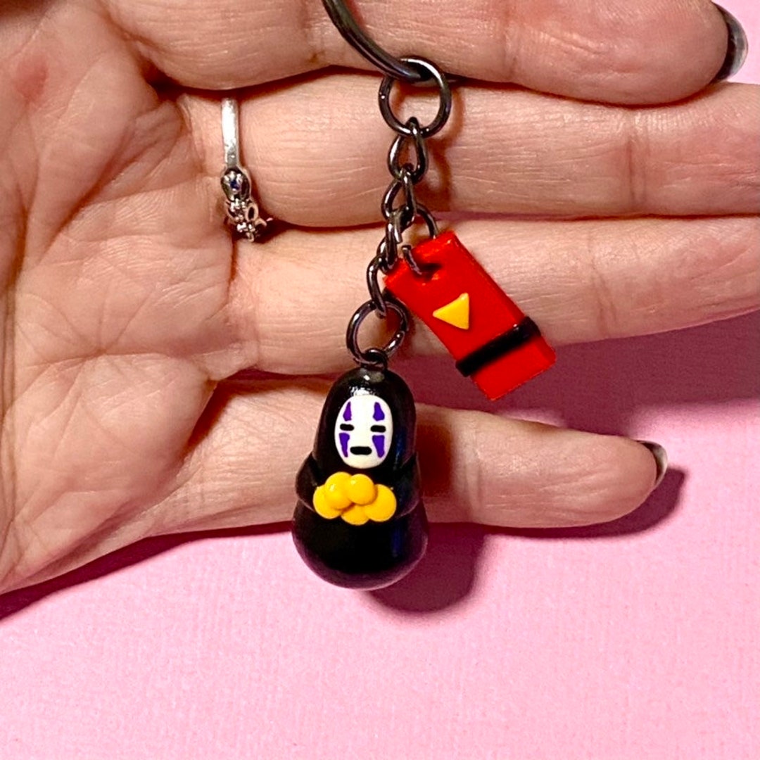 No Face Spirited Away Keychain - Etsy