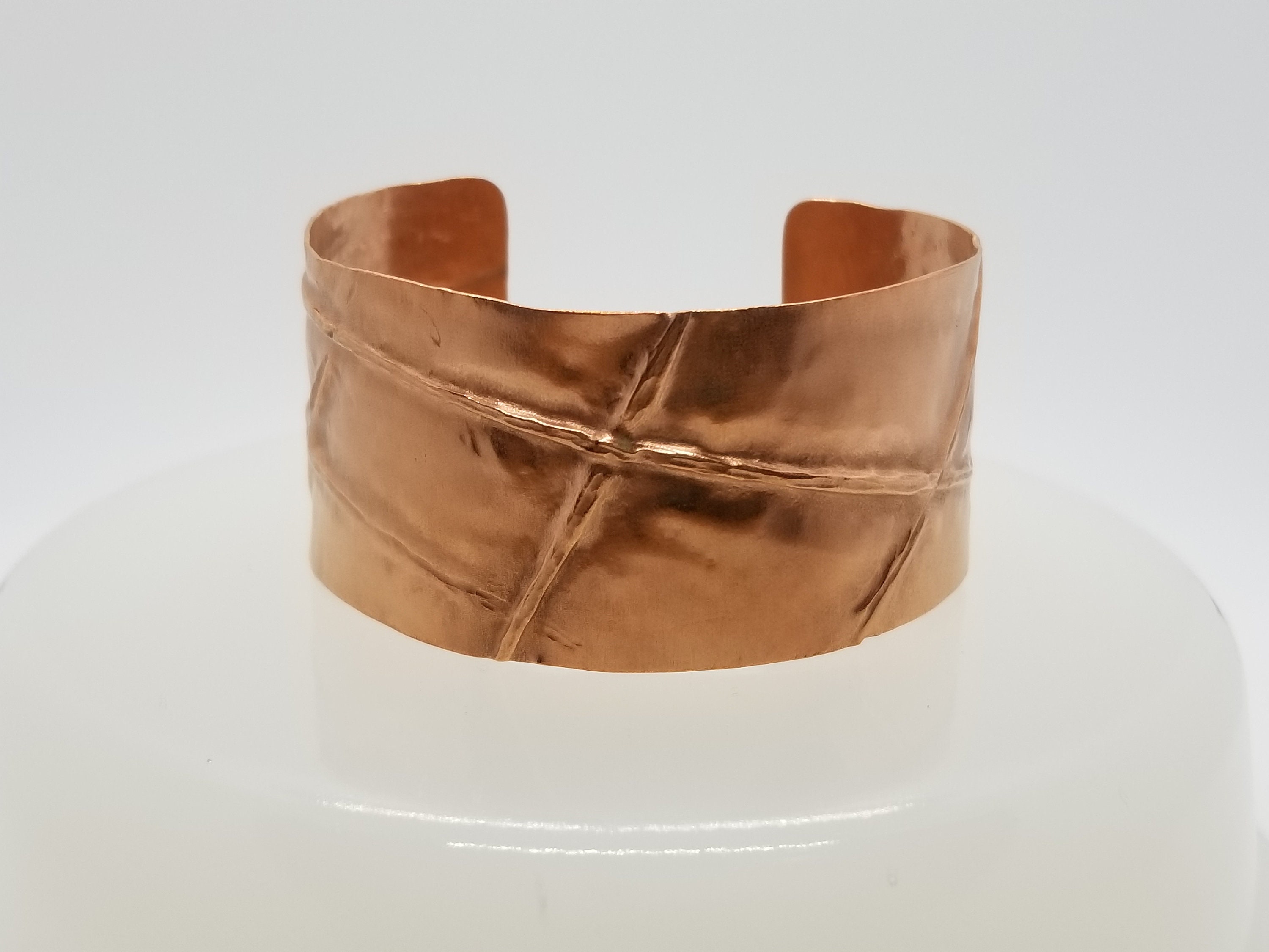 5 Fold Form Folded Copper Cuff - Etsy