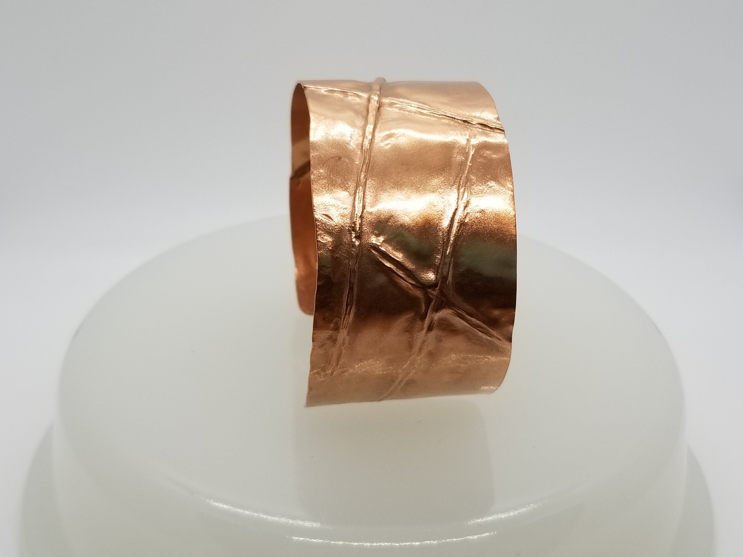5 Fold Form Folded Copper Cuff - Etsy