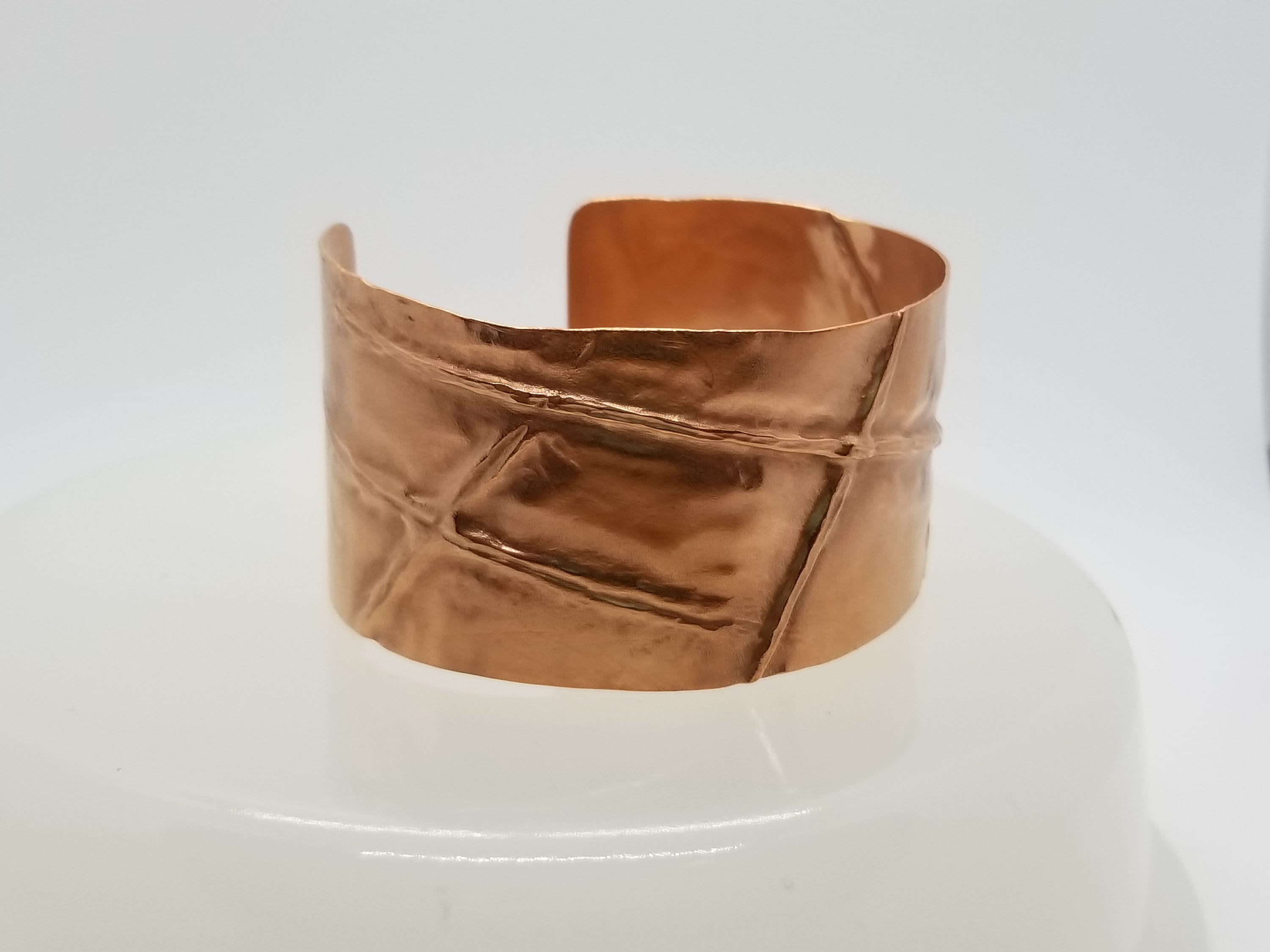 5 Fold Form Folded Copper Cuff - Etsy
